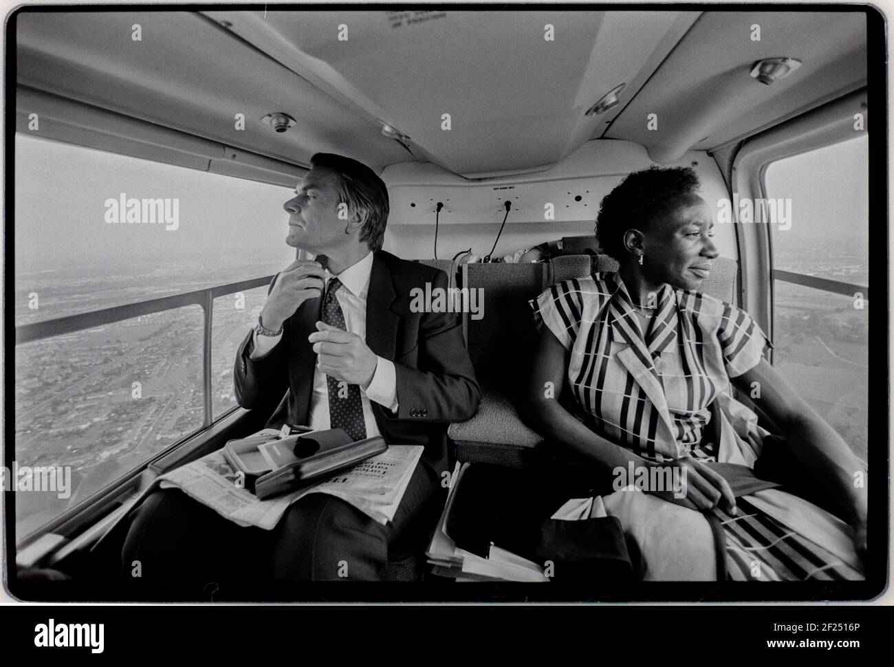 David Owen of the SDP on the British Election Campaign in 1987 Stock ...