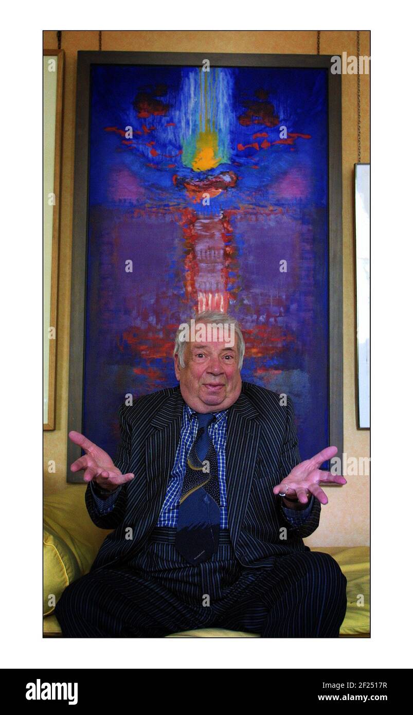 George Melly Jass singer at home in London - July 2001 Stock Photo - Alamy