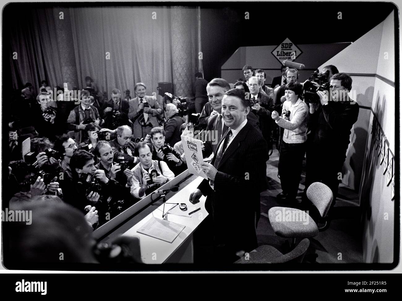 David Owen and David Steel of the SDP on the British Election Campaign ...