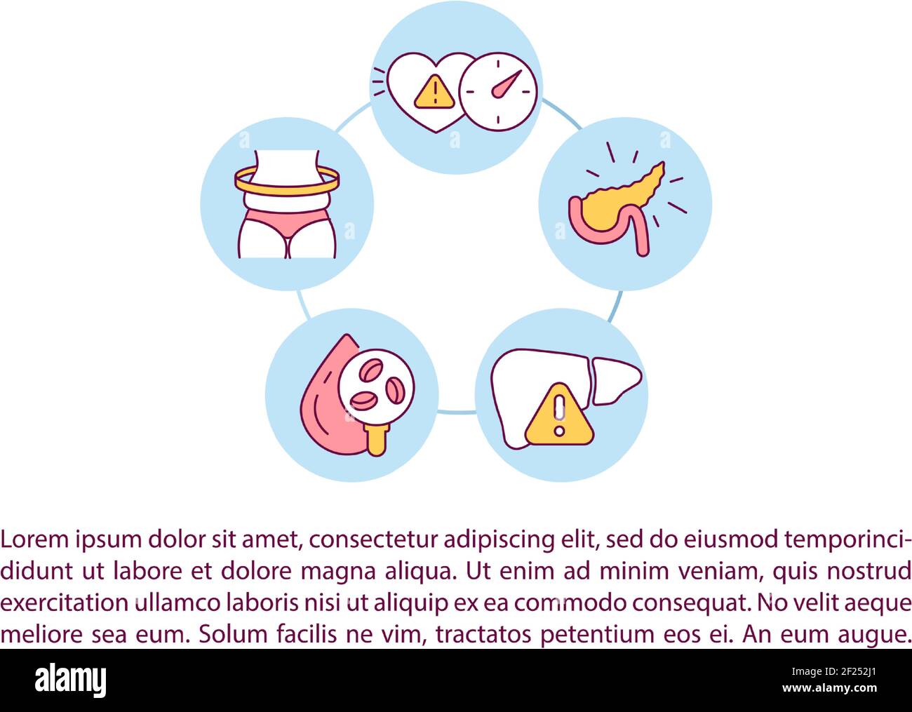 Underlying health conditions concept icon with text Stock Vector Image ...