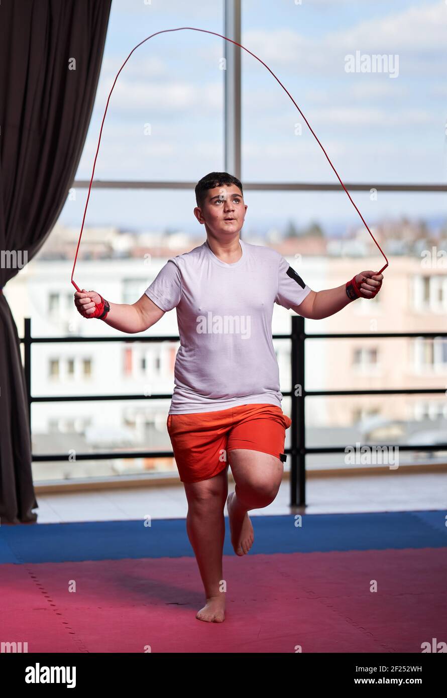 Overweight man boxer portrait hi-res stock photography and images - Alamy