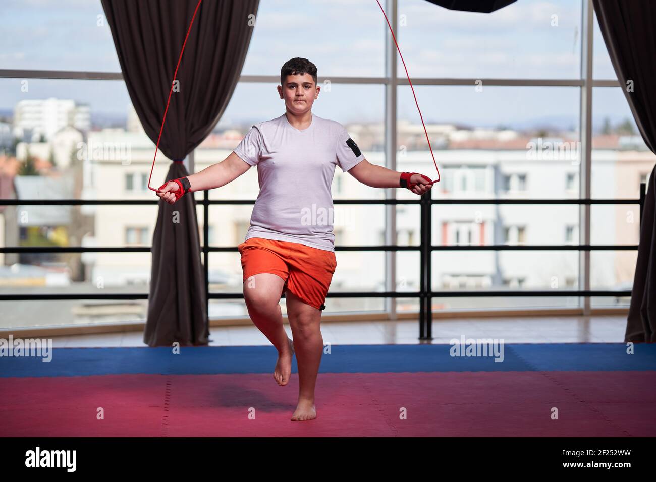 Overweight man boxer portrait hi-res stock photography and images - Alamy