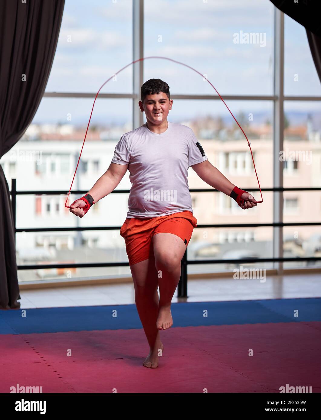 Overweight man boxer portrait hi-res stock photography and images - Alamy