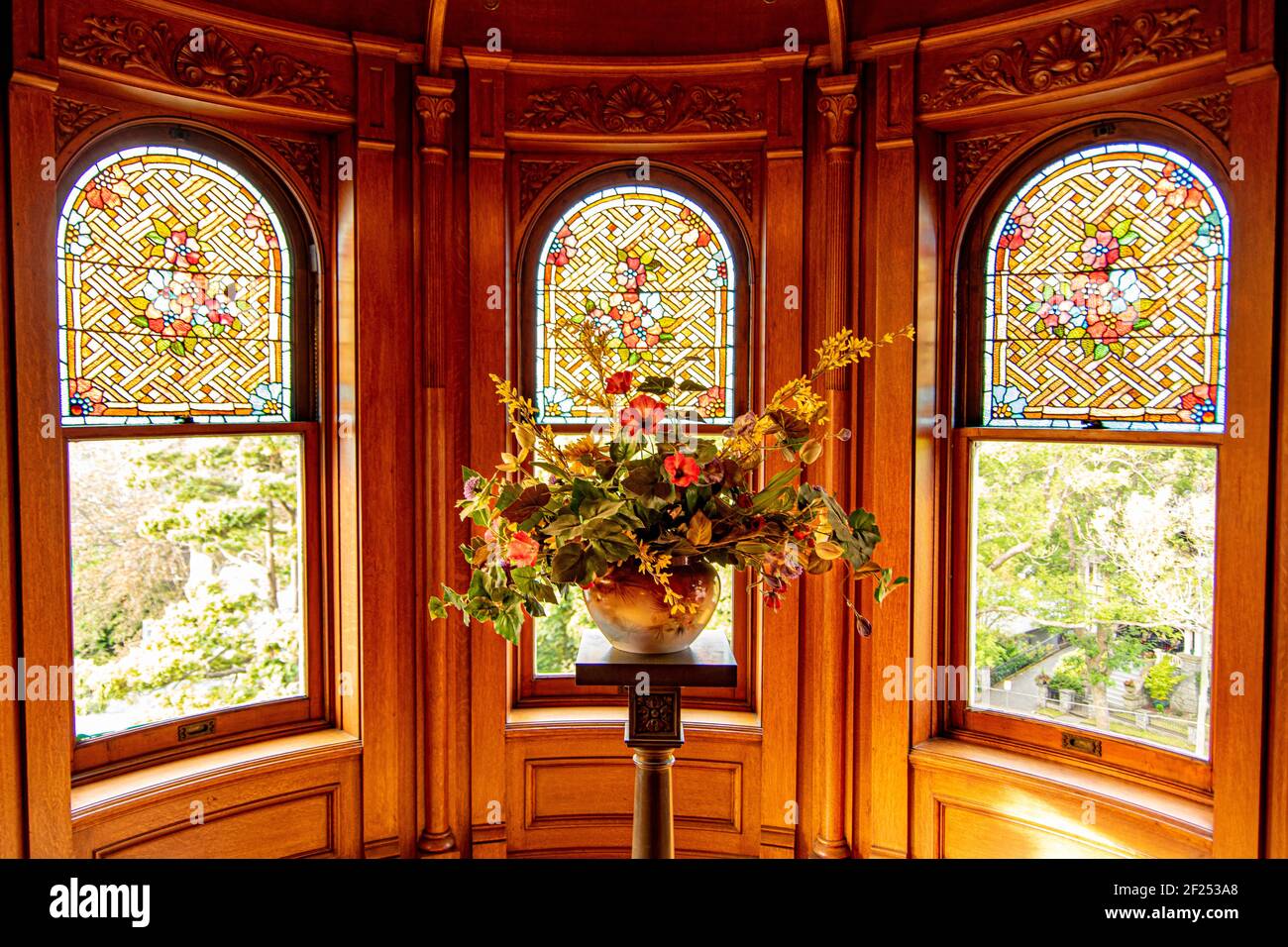 Craigdarroch Castle, a National Historic Site of Canada in Victoria, B ...