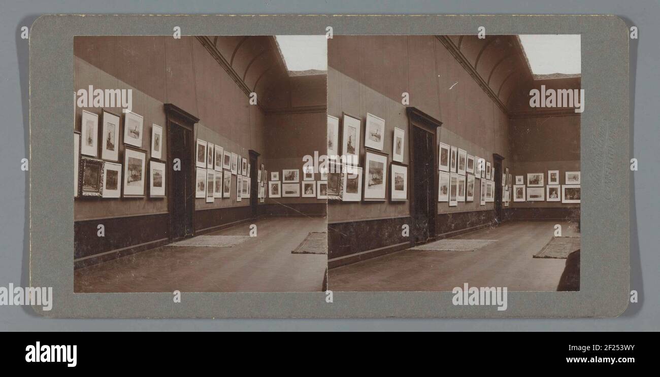 View in a hall of the Stedelijk Museum, Amsterdam, during an exhibition ...