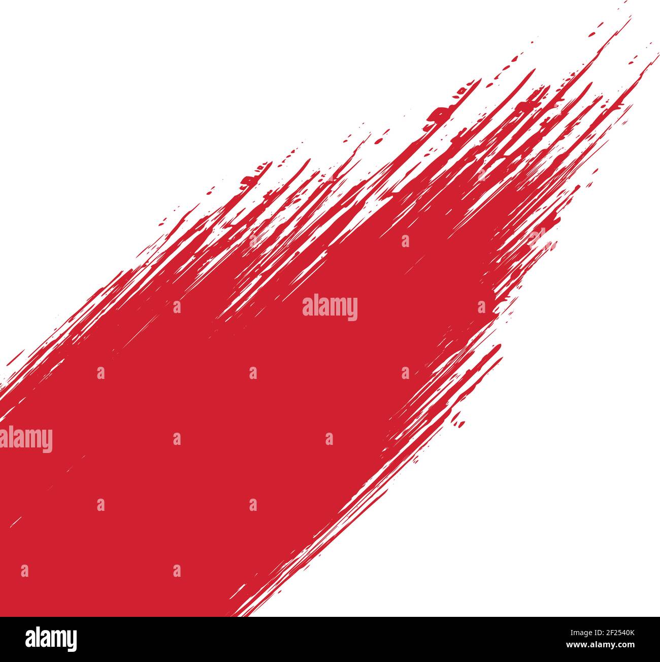 Red Paint Stroke Vector