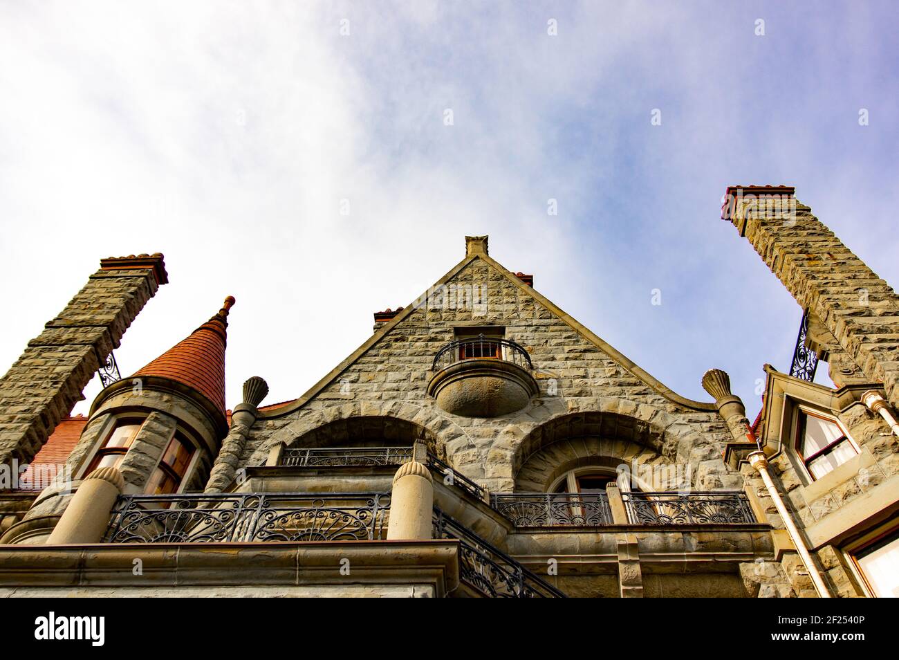 Craigdarroch Castle, a National Historic Site of Canada in Victoria, B ...