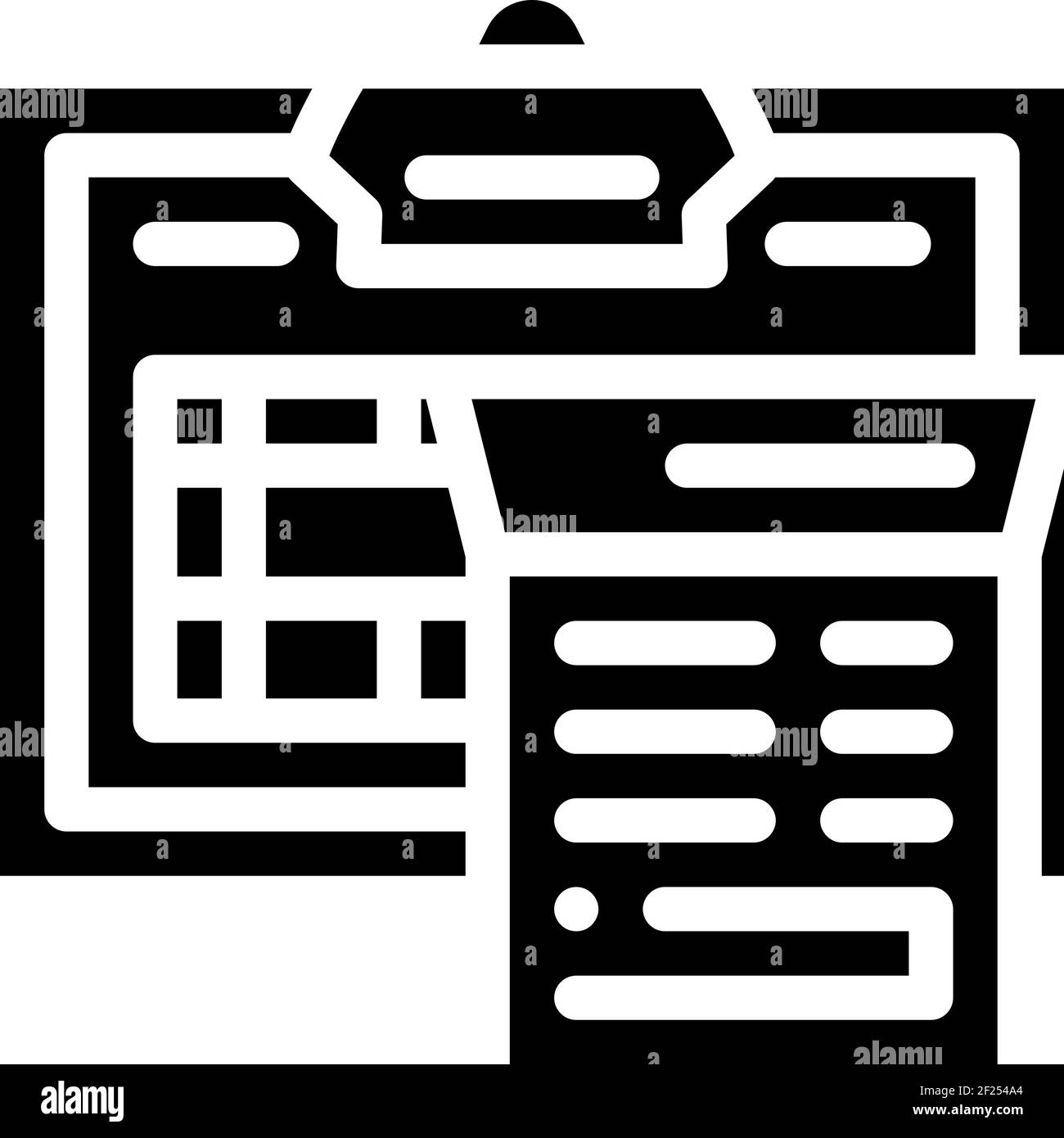 accounting department glyph icon vector illustration sign Stock Vector ...