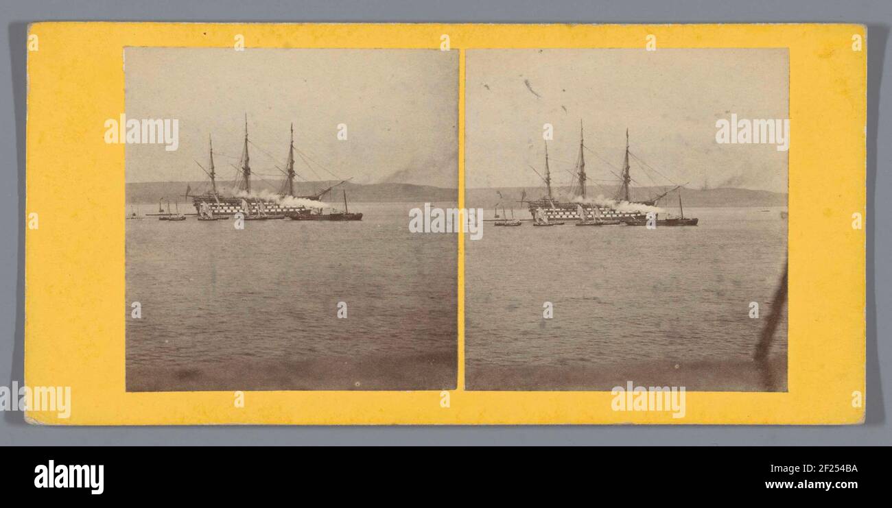 H.M.S."Royal Albert" in the Firth of Forth Stock Photo - Alamy