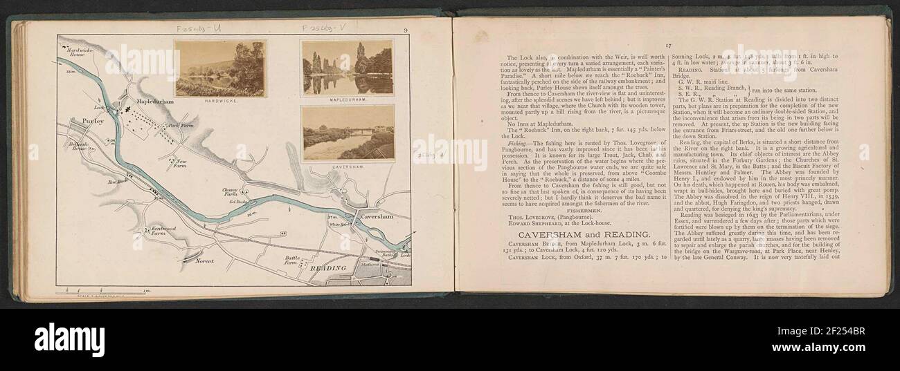 View of a bridge over the Thames at Caversham; Caversham Stock Photo ...