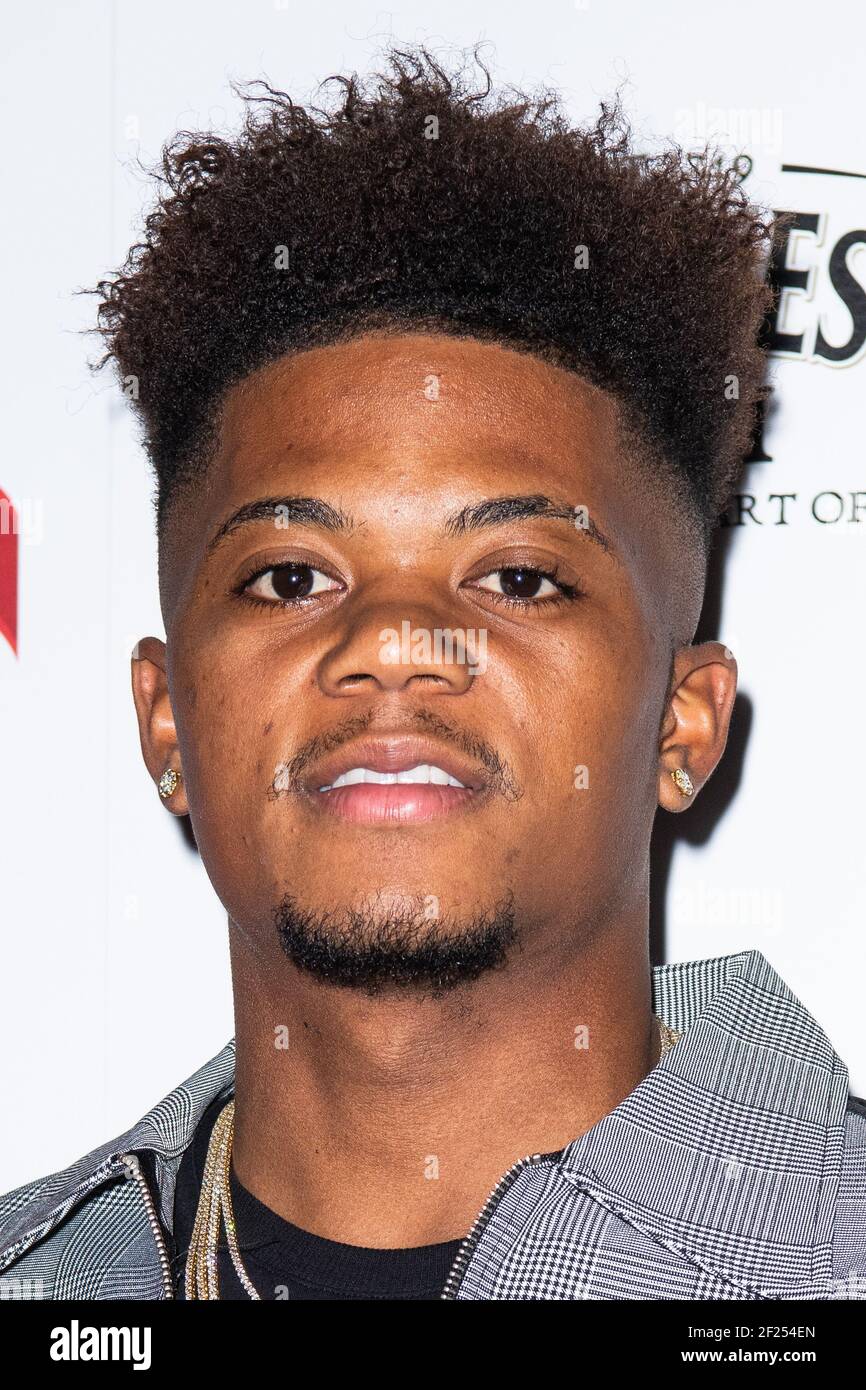 London, UK. 14th November 2018. Leon Bailey attending Usain Bolt's ...