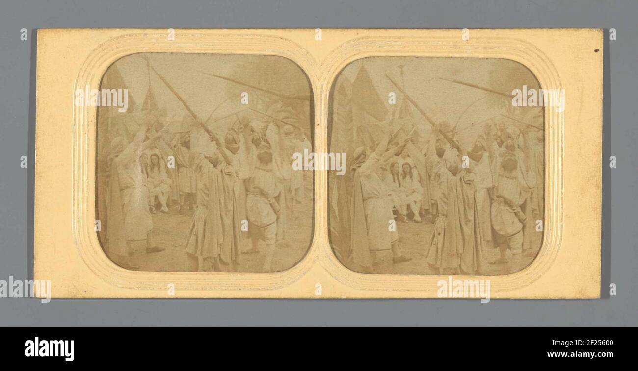 Scene with veiled men Stock Photo - Alamy