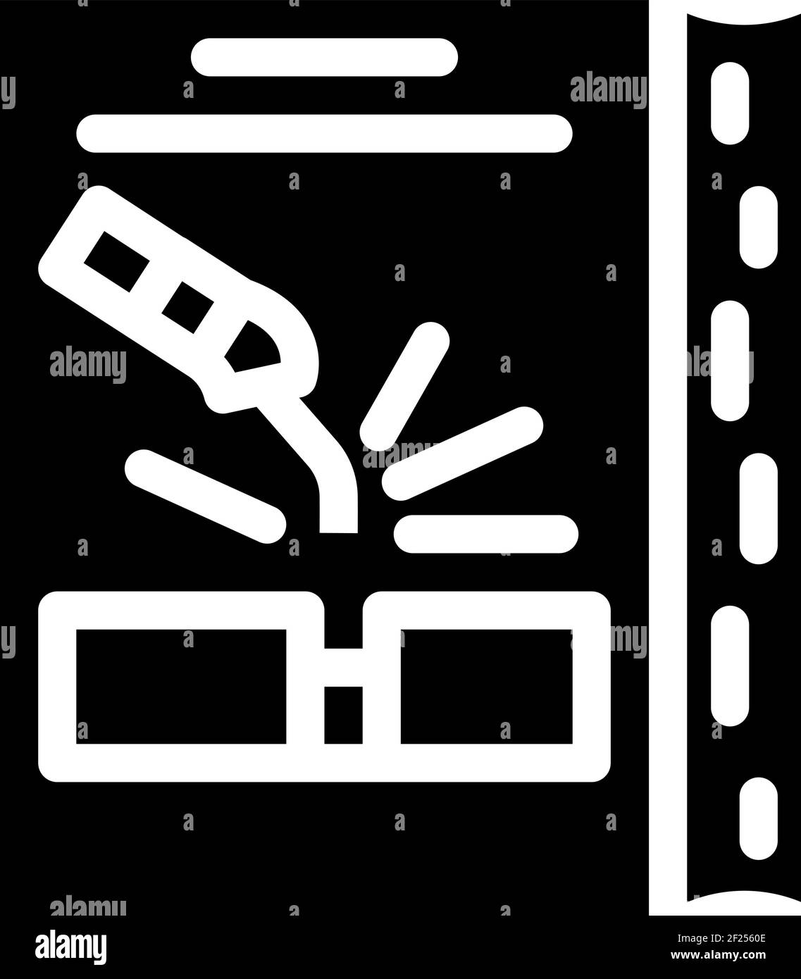 welding tutorial glyph icon vector illustration sign Stock Vector Image ...