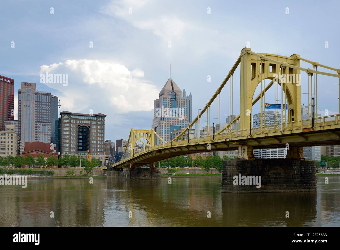 Roberto Clemente Bridge, Sixth Street Bridge, Pittsburgh, Pennsylvania ...