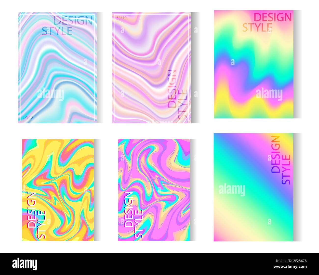 Business template. Creative wavy layout, flow composition. Fluid theme ...