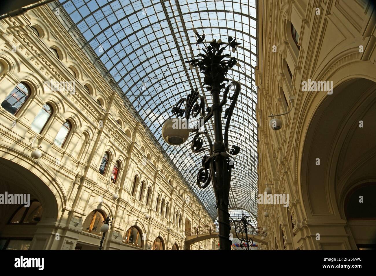 Interior store GUM, Red Square, Moscow, Russian Federation Stock Photo ...