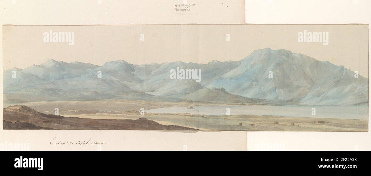 Environment of castle on a lake; Environs de Castel a Mare; Voyage and ...