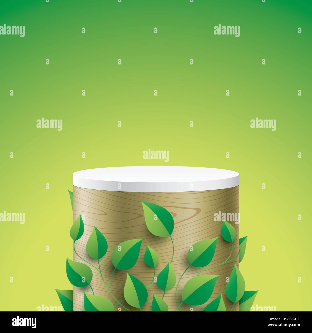 Natural wood column Stock Vector Images - Alamy