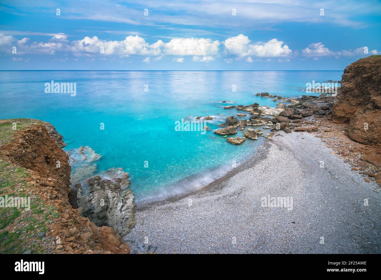 Views of traditional greek village of Milatos, Crete, Greece Stock ...