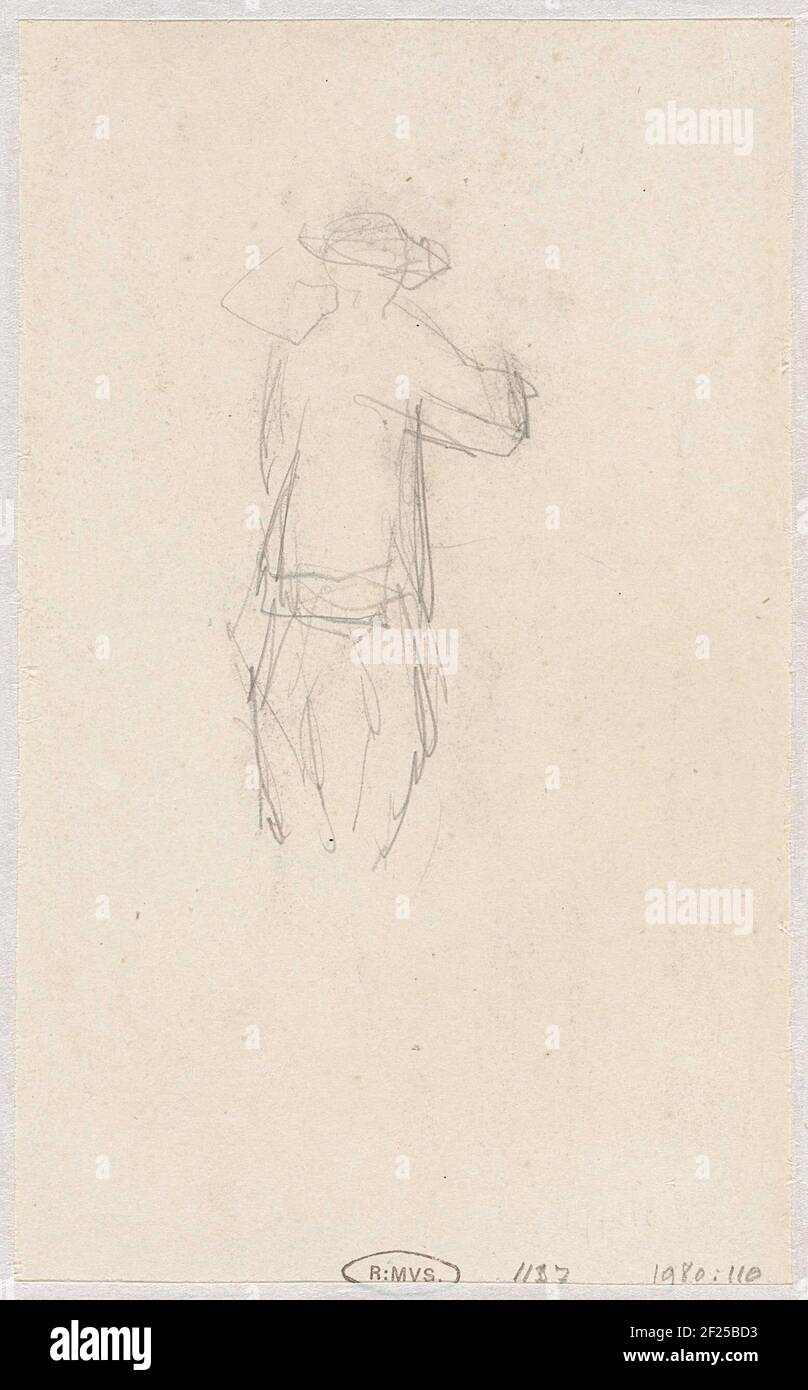 Sketch of a standing figure Stock Photo - Alamy