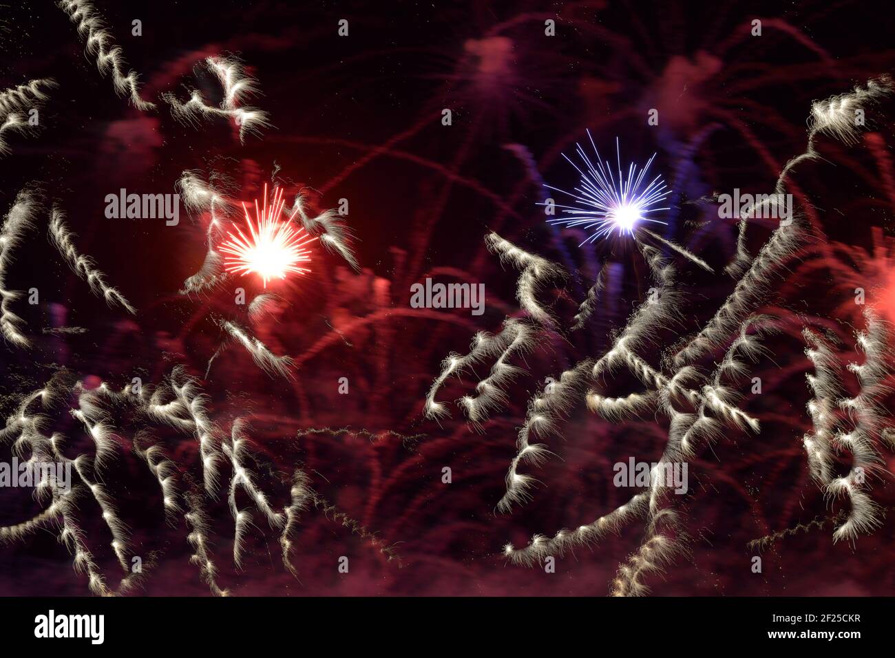 Fireworks, Cooper's Lake, Butler County, Pennsylvania Stock Photo - Alamy