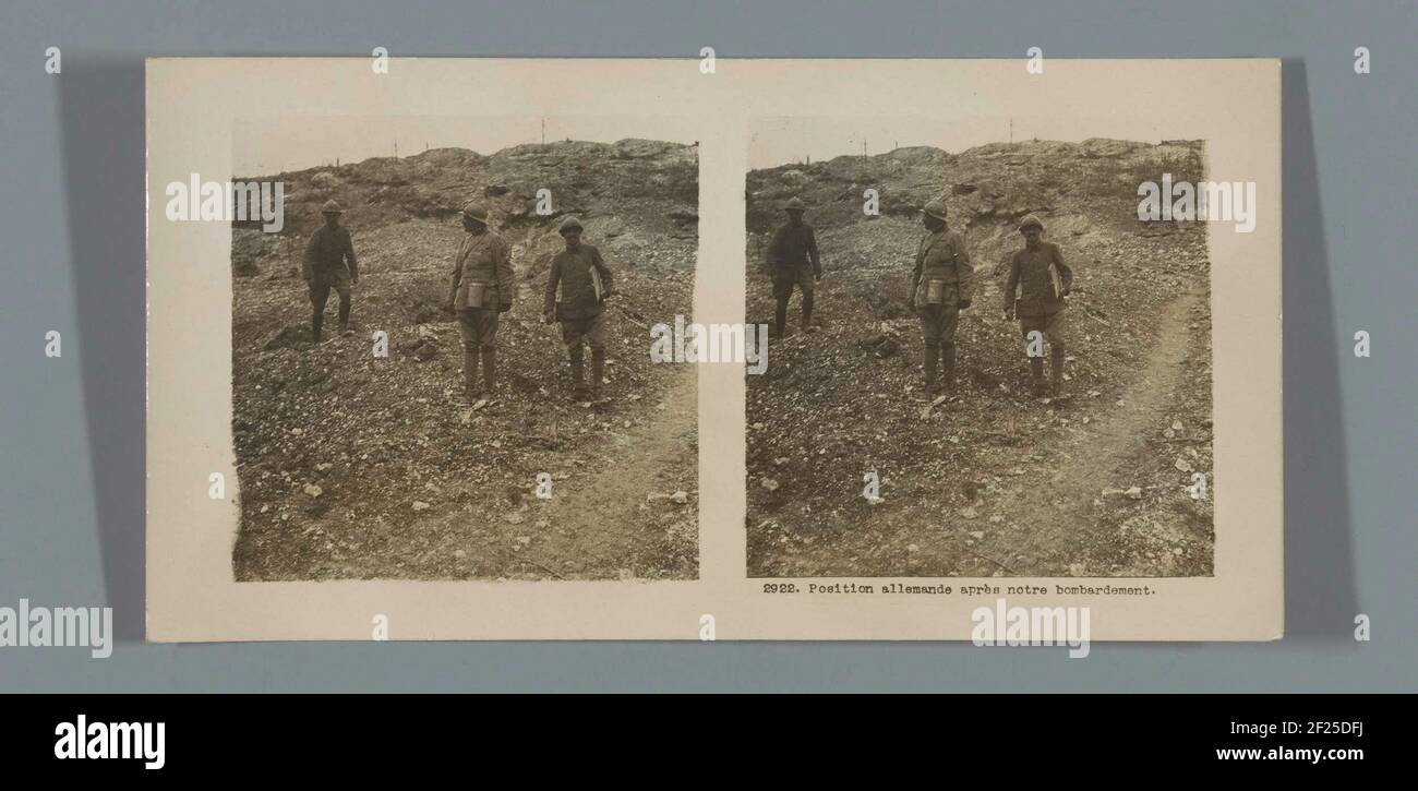 Position allemande apres notre bombardement hi-res stock photography ...