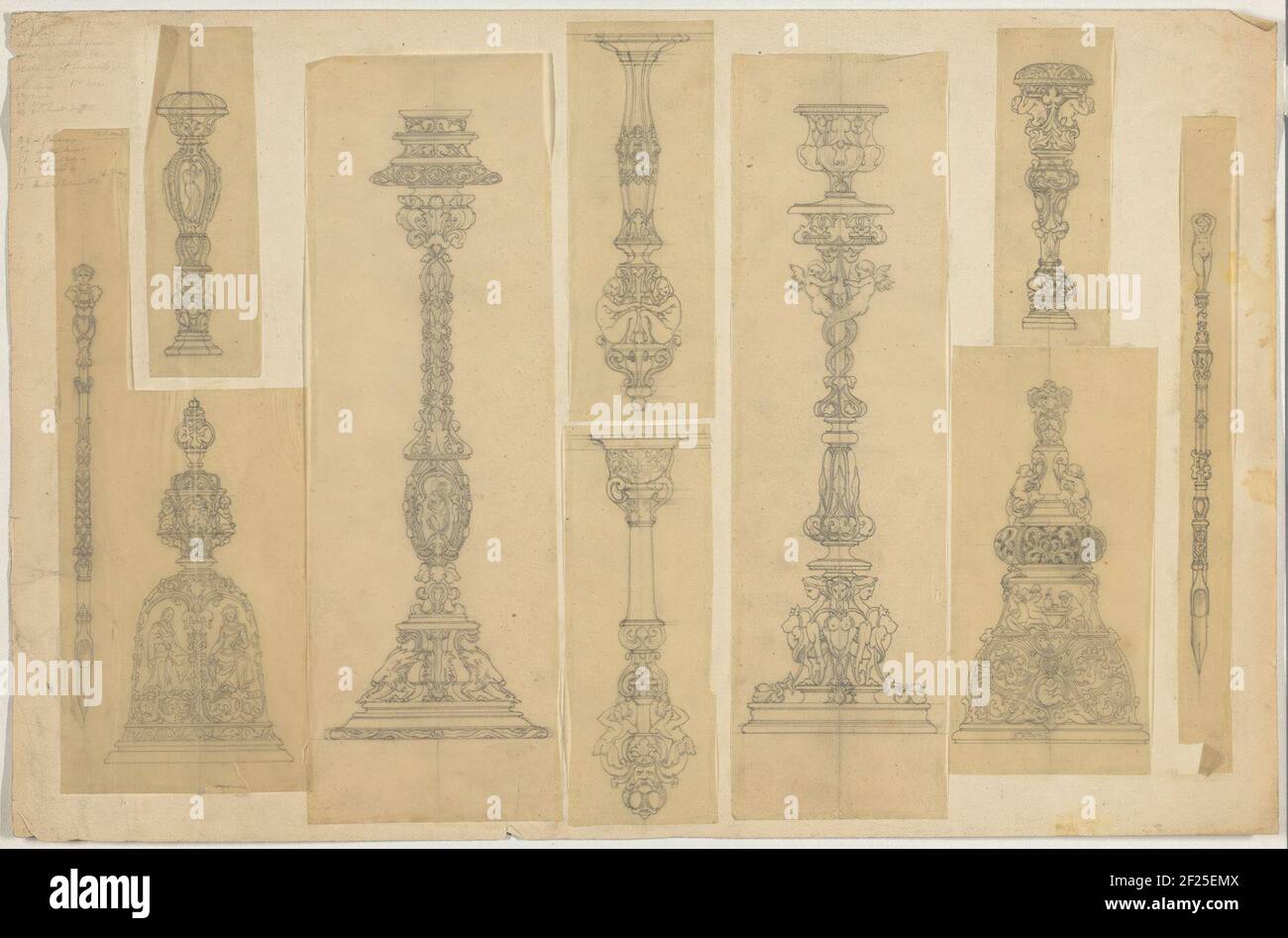 Designs for various bronze objects Stock Photo - Alamy