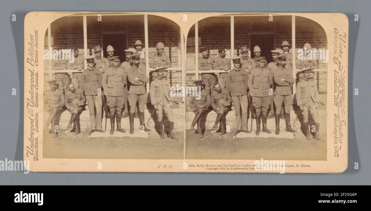 Gen. Kelly-Kenny and his Staff just before pursuit of Cronje was begun ...