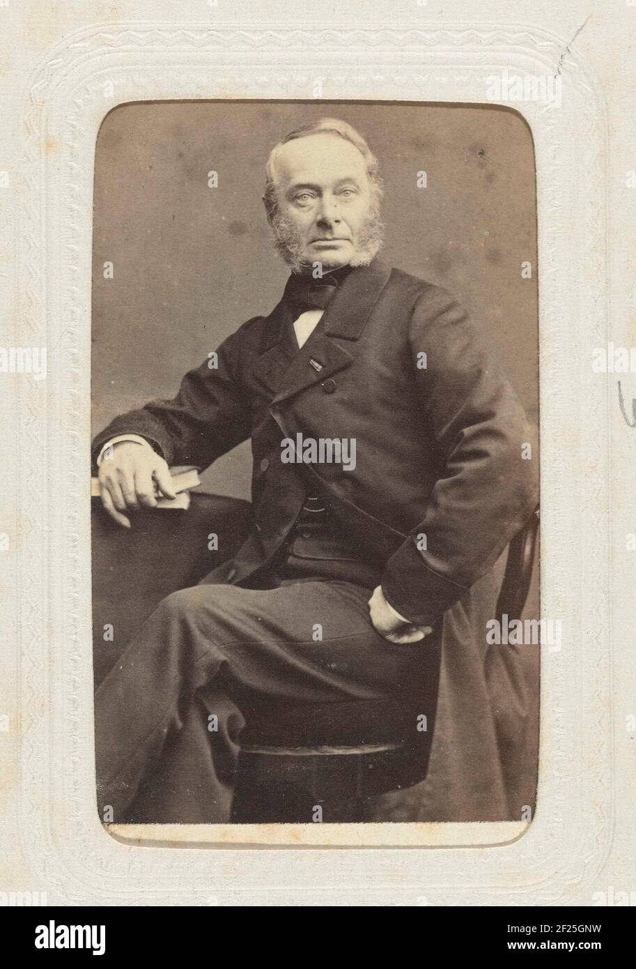 Studio portrait of a man with large sideburns Stock Photo - Alamy