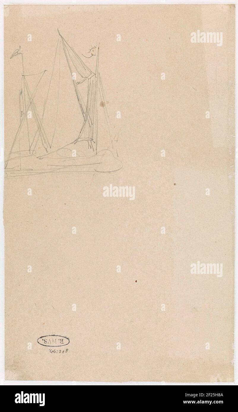 Sketch of two ships Stock Photo - Alamy