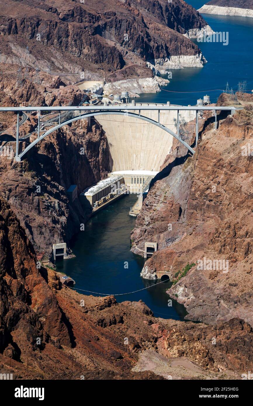 Hoover dam bridge construction hi-res stock photography and images - Alamy