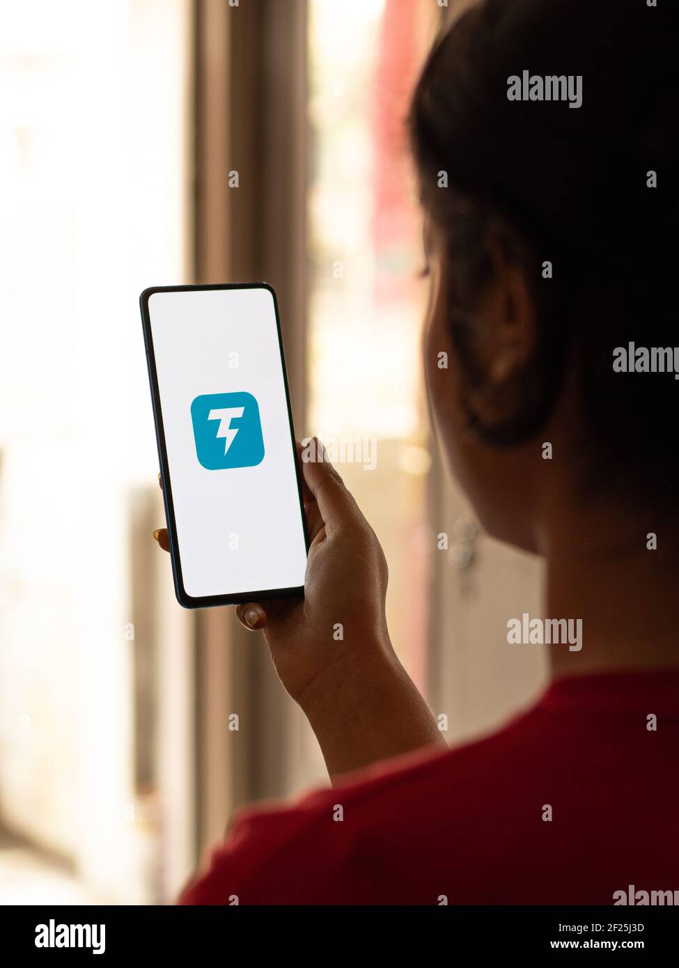 Assam, india - March 10, 2021 : Thunder VPN logo on phone screen stock ...