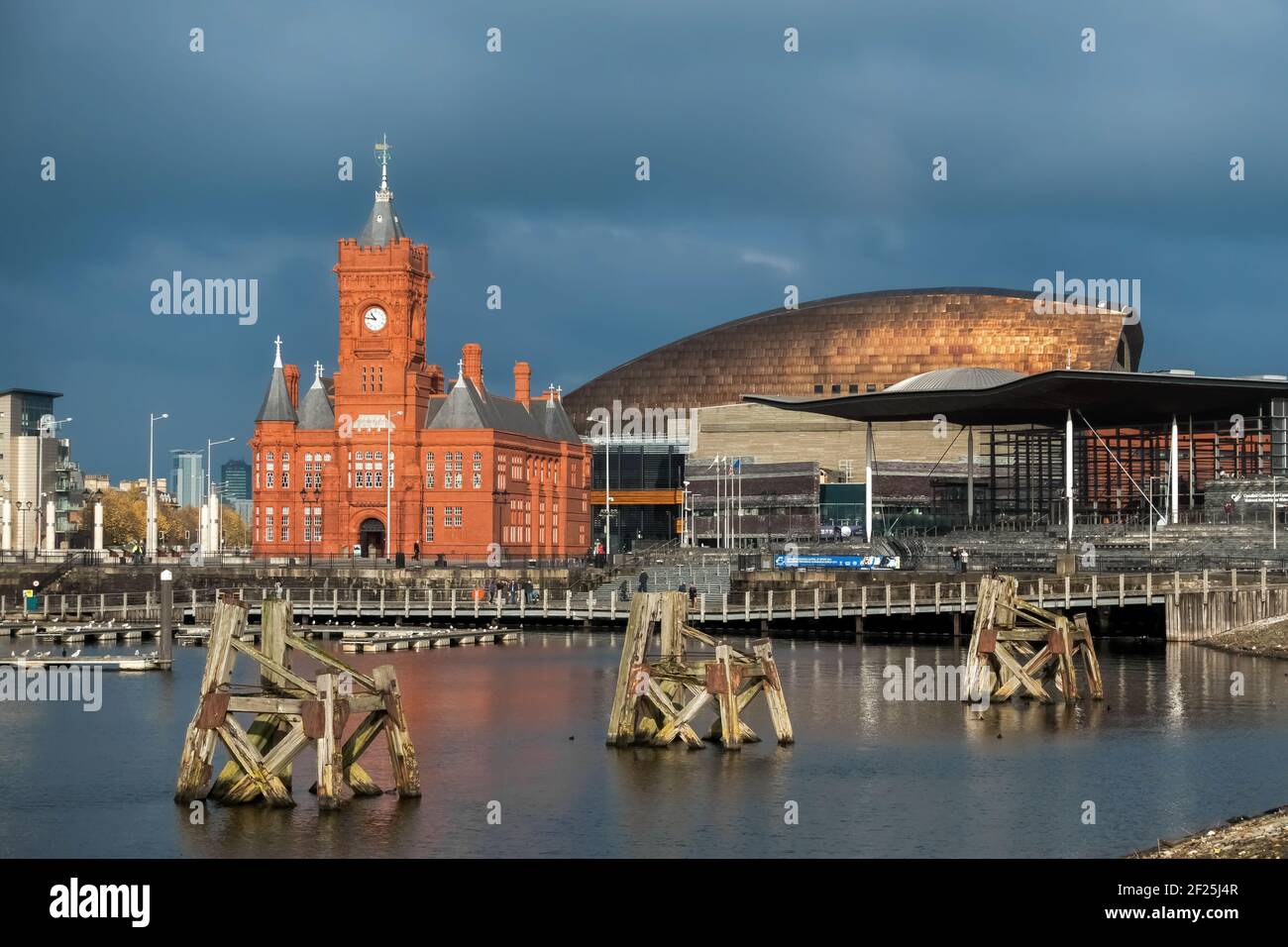 Pierhead and Millenium Centre Buildings Cardiff Bay Stock Photo - Alamy