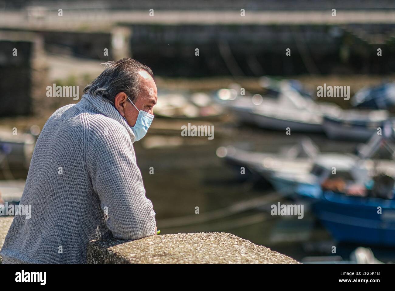 The rise in the ground due to bradyseism, a seismic phenomenon typical ...