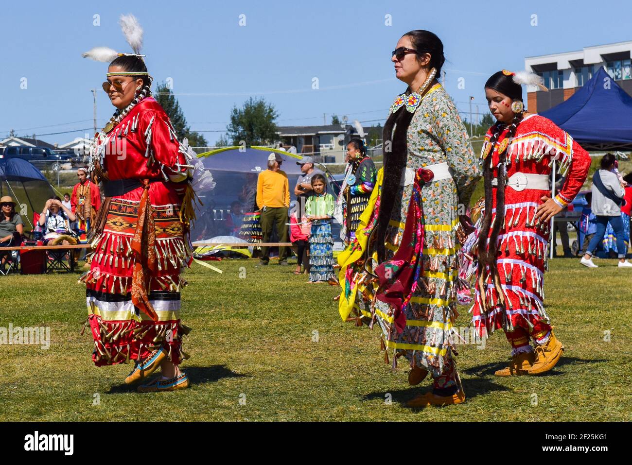 Dancers, Pow-Wow Native Ceremony, Northern Quebec, Canada Stock Photo ...