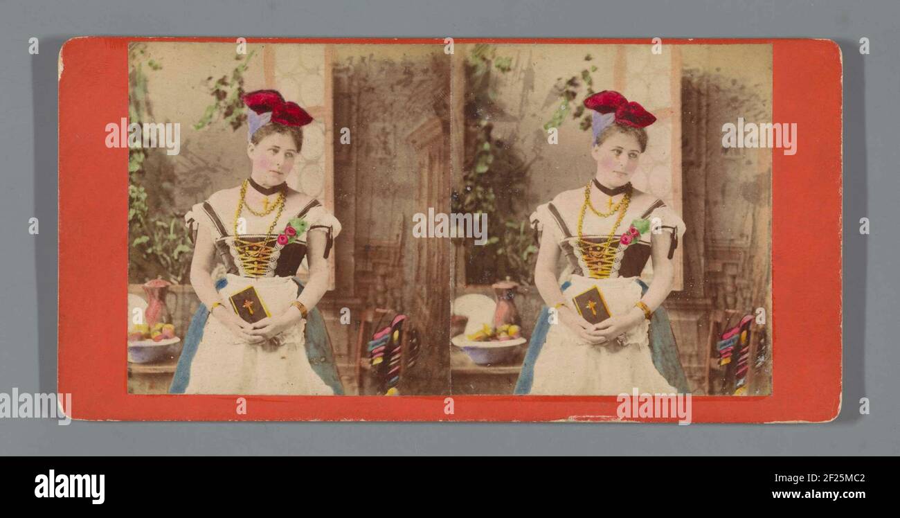 Scene in arbor: woman in traditional Stock Photo - Alamy