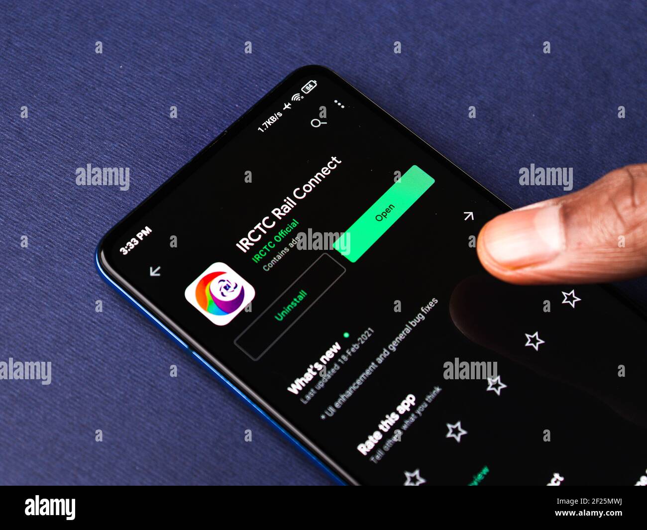 Assam, india - March 10, 2021 : IRCTC logo on phone screen stock image ...