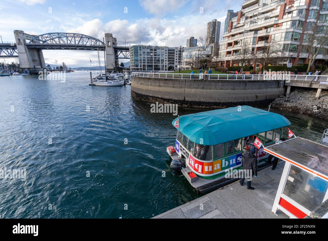 Aquabus Ferries, Hornby Street Ferry Dock. VANCOUVER, CANADA Stock ...