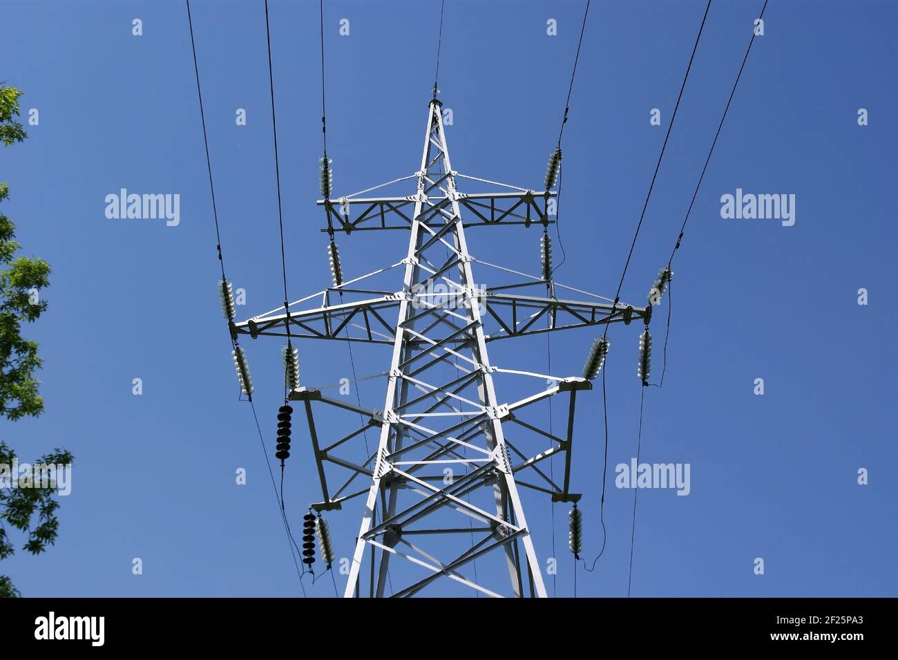 electric pylon in the center of Moscow, Russian Stock Photo - Alamy