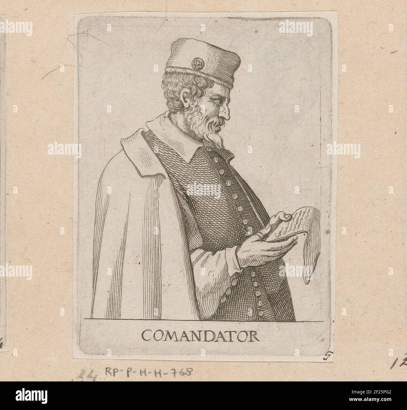Commander; Comandator.Titel in undermarge Stock Photo - Alamy
