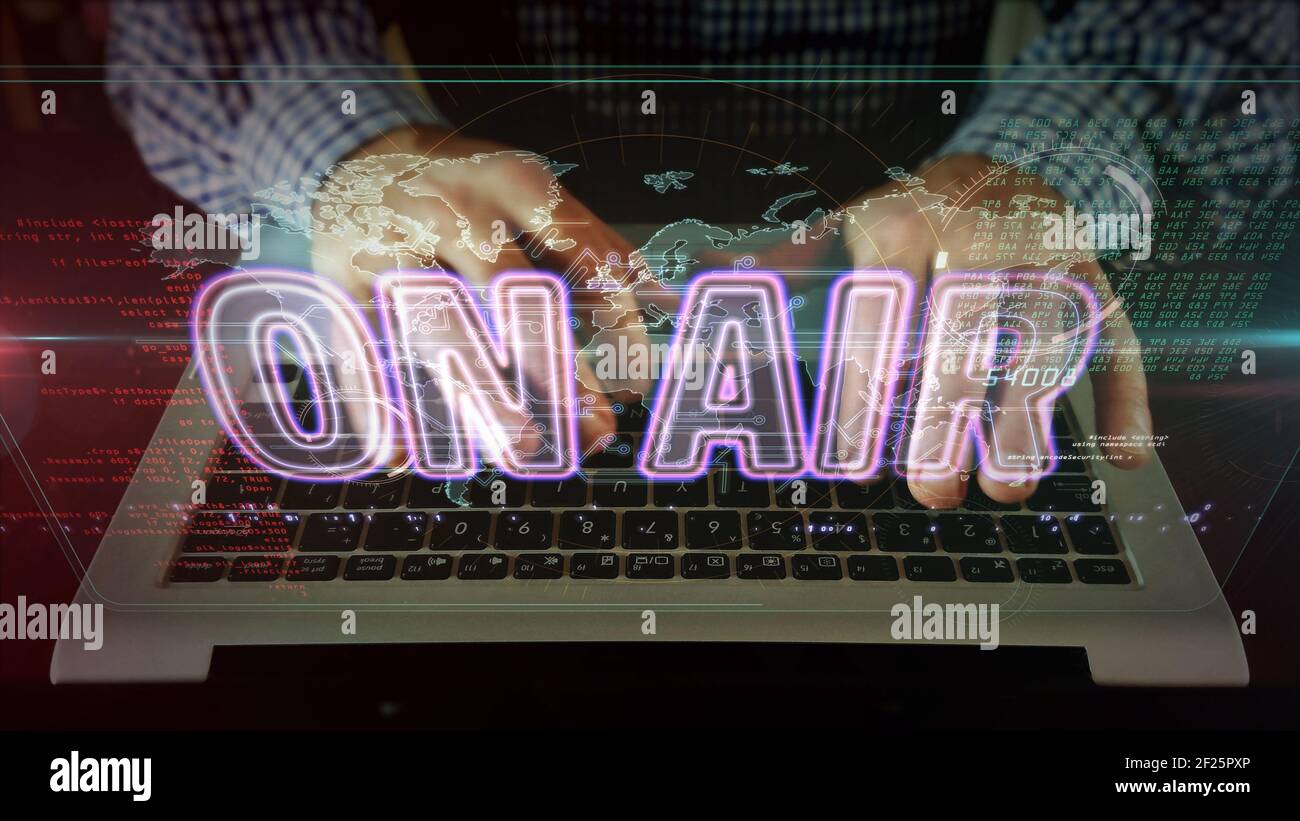 Tv station typing hi-res stock photography and images - Alamy