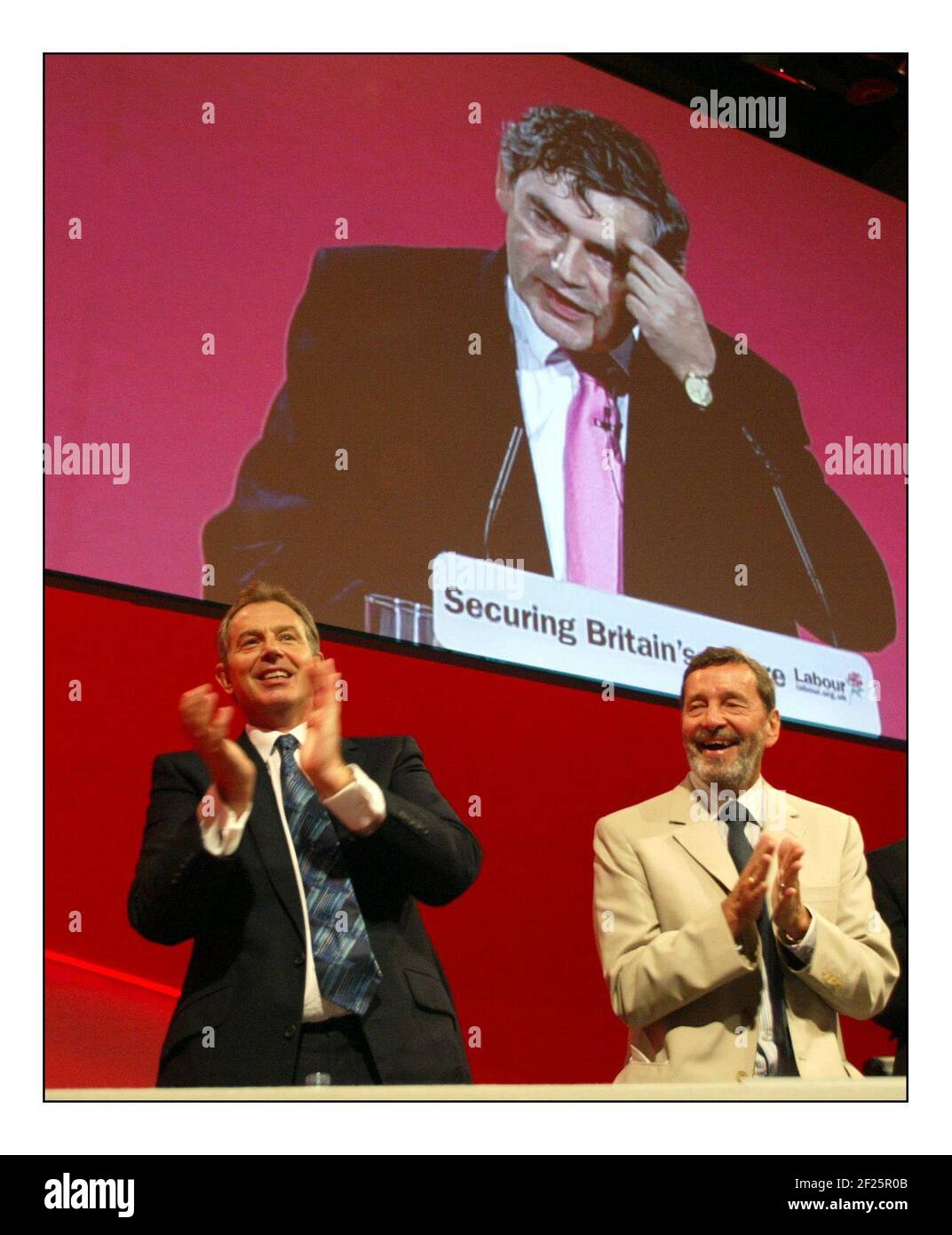 Gordon Browns speech to the Labour Party Conf. in Brighton.pic David ...