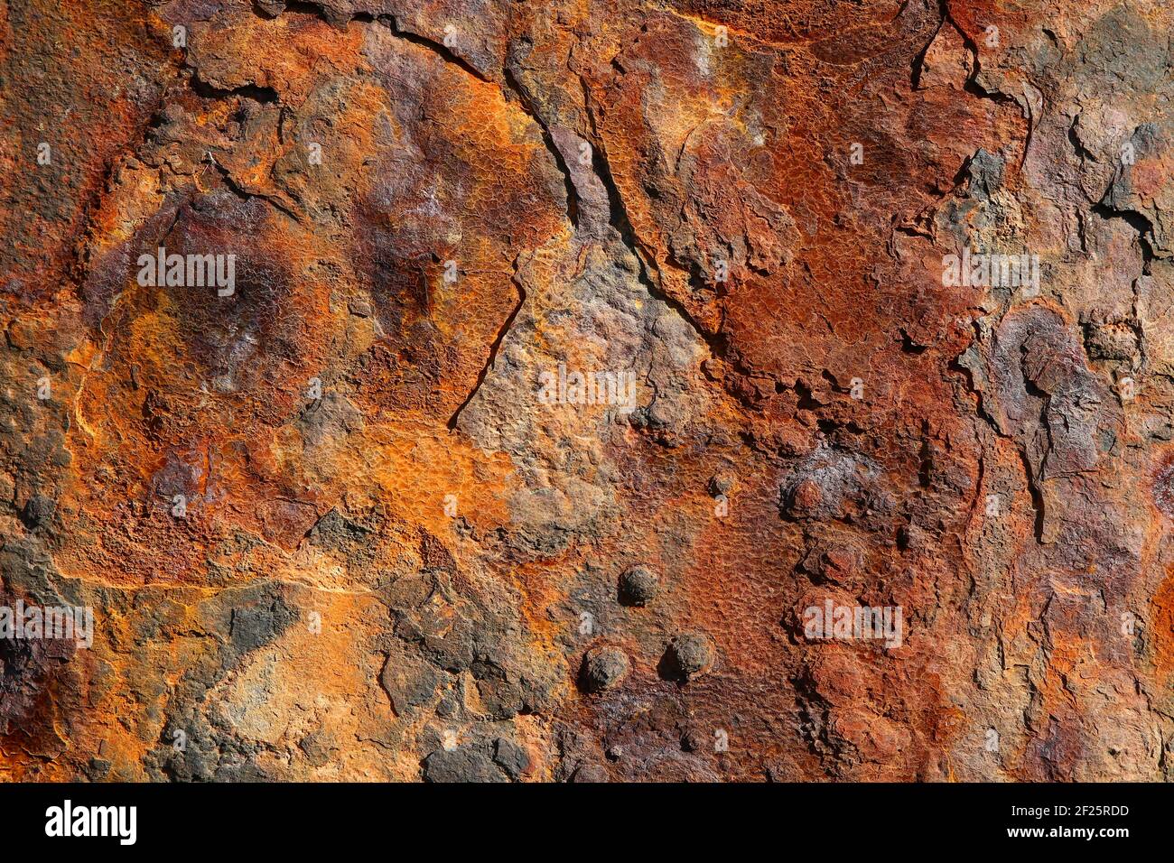 Red Corrosion on Iron Metal Stock Photo - Alamy