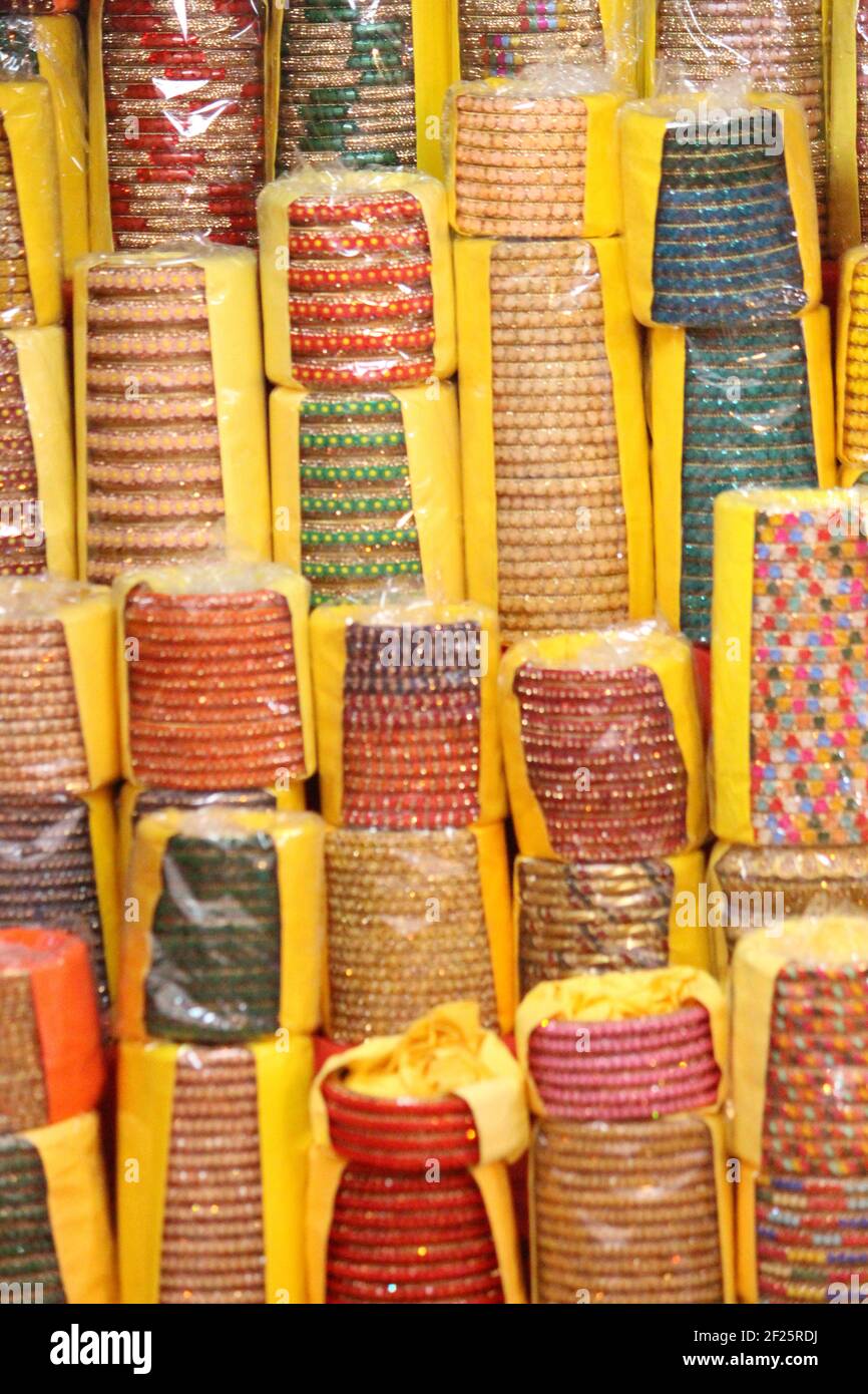 Colorful bangles closeup hi-res stock photography and images - Alamy