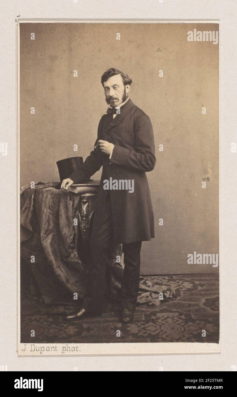 Portrait of the painter Louis winter, full-length; L'Ecole d'Anvers ...