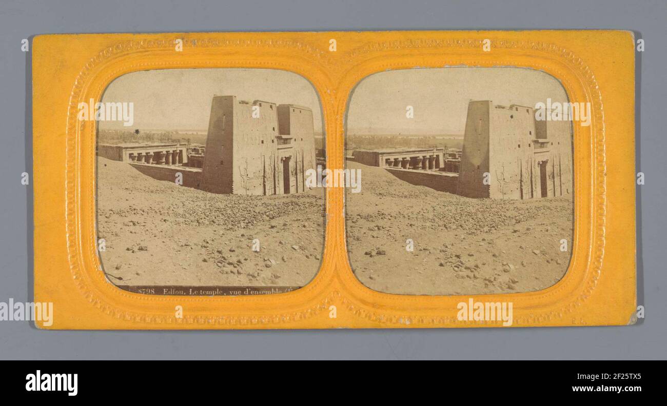 Edfou, the temple, overview Stock Photo - Alamy