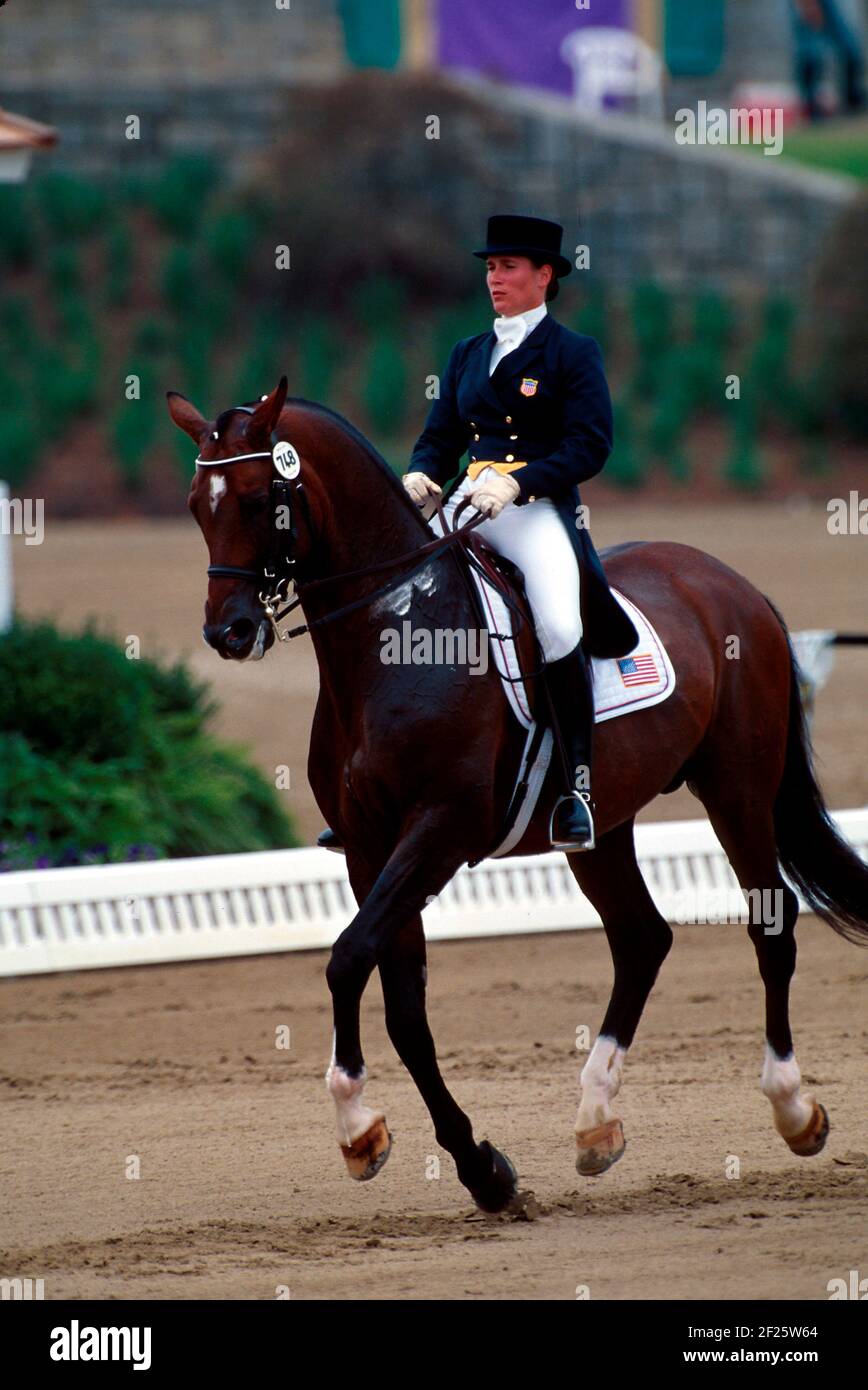 The Olympic Games, Atlanta 1996, Michelle Gibson (USA) riding Peron ...