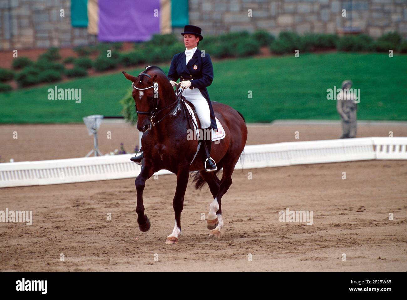 The Olympic Games, Atlanta 1996, Michelle Gibson (USA) riding Peron ...