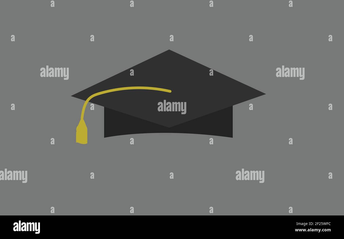 School icons on gray background hi-res stock photography and images - Alamy