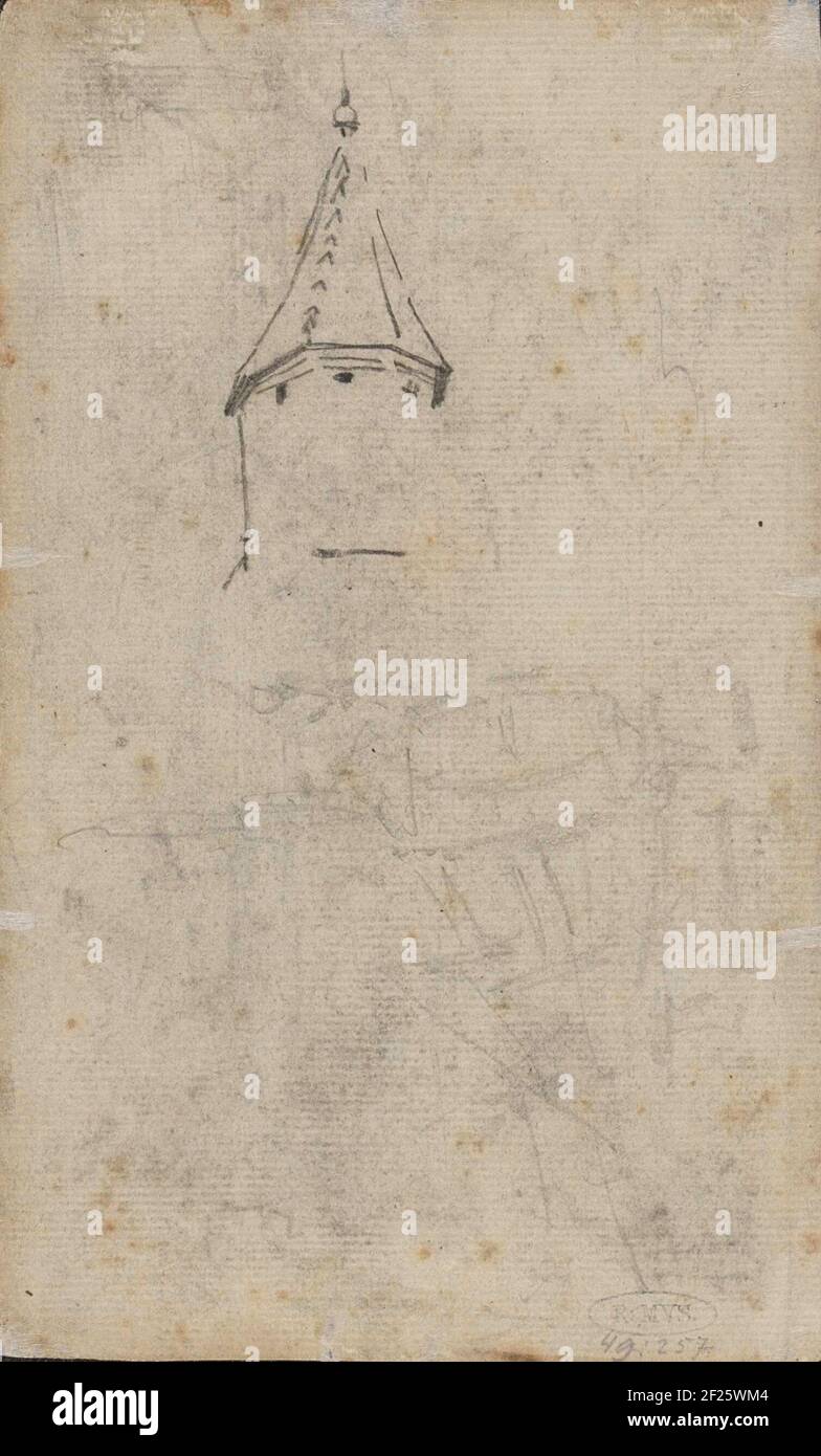 Flanking tower of the Grote Kerk in Gorinchem Stock Photo - Alamy